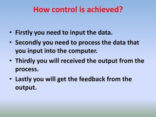 Computer Control Presentation | PPTX