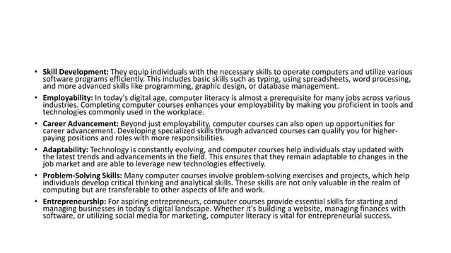 Computer Course In Hamirpur.pptx Excellence technology | PPT