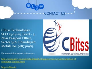 Computer courses in chandigarh | PPT