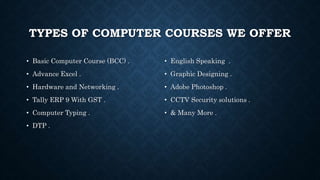 Basic Computer Course In Mahad {Raigad}. | PPT