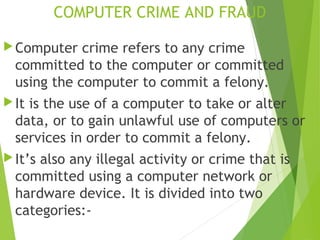 Computer crime | PPT