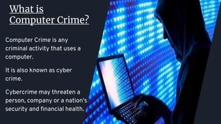 Computer Crime | PPTX