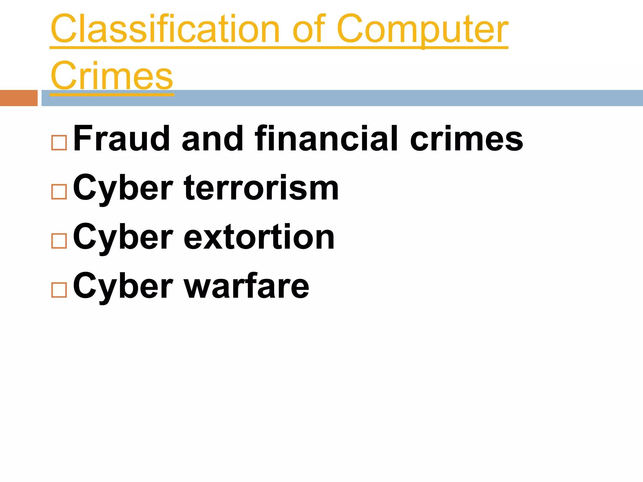 Computer Crimes | PPTX