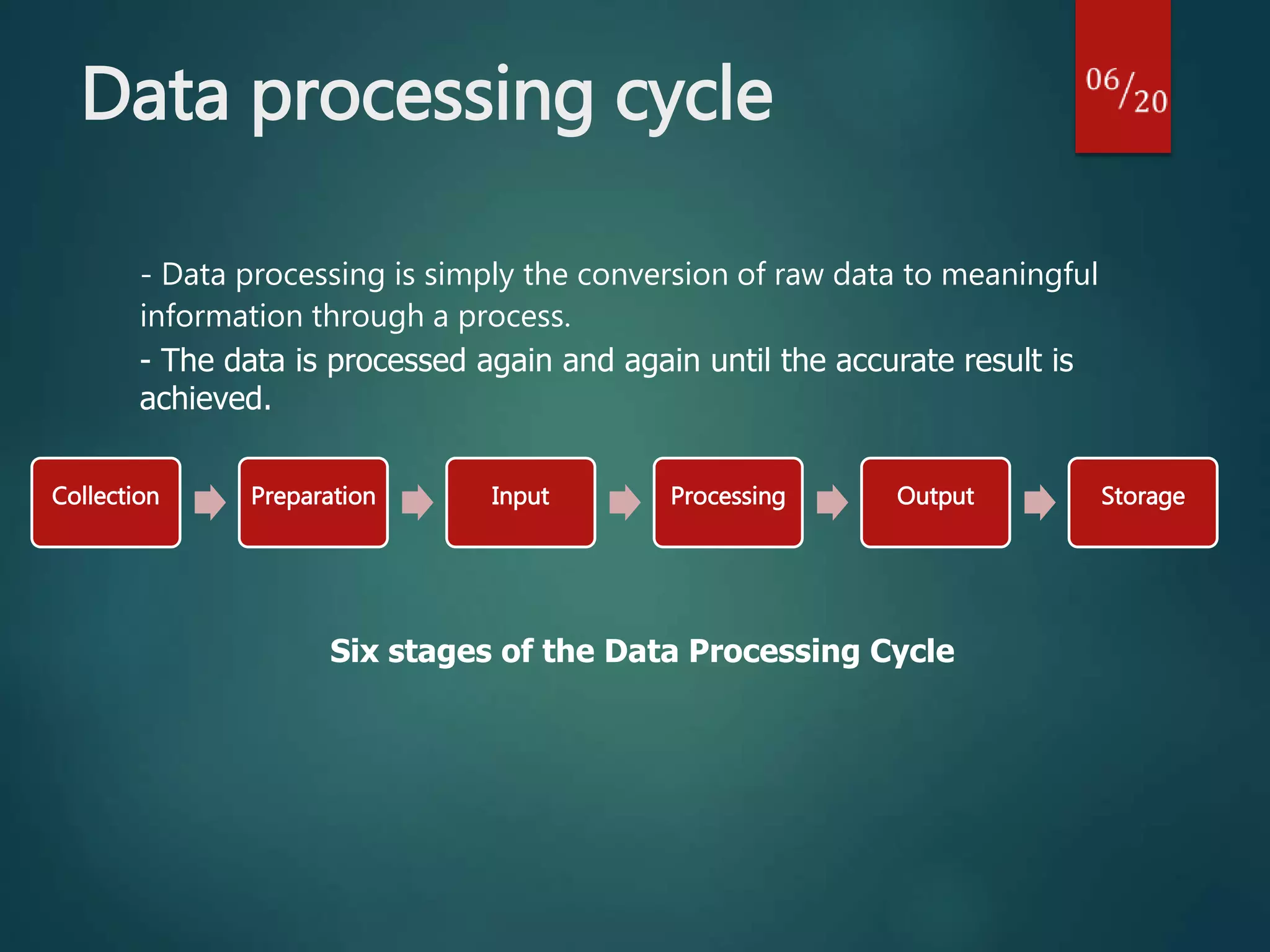 Computer Data Processing Pptx Databases Computer Software And Applications