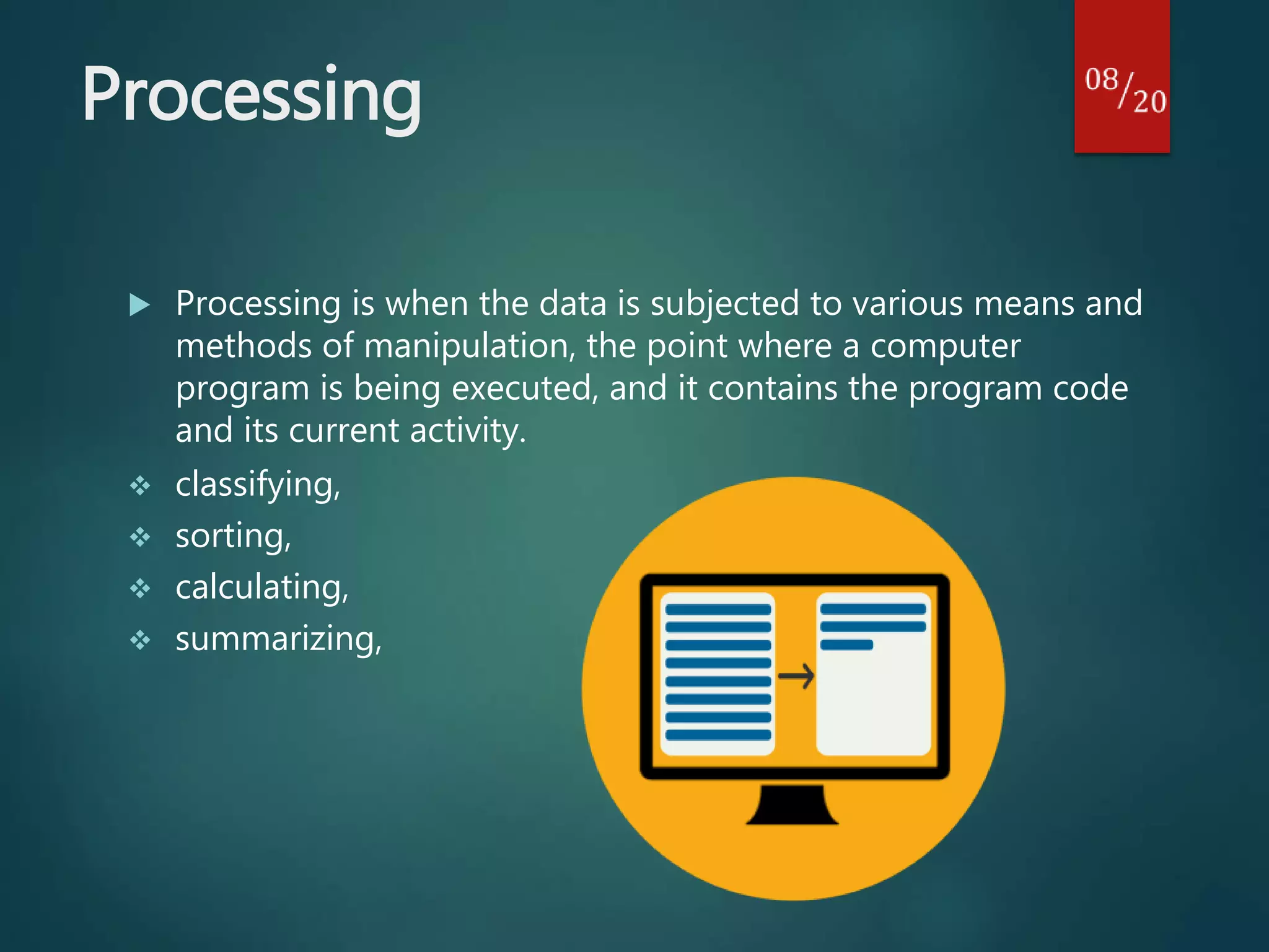 Computer Data Processing Pptx Databases Computer Software And Applications