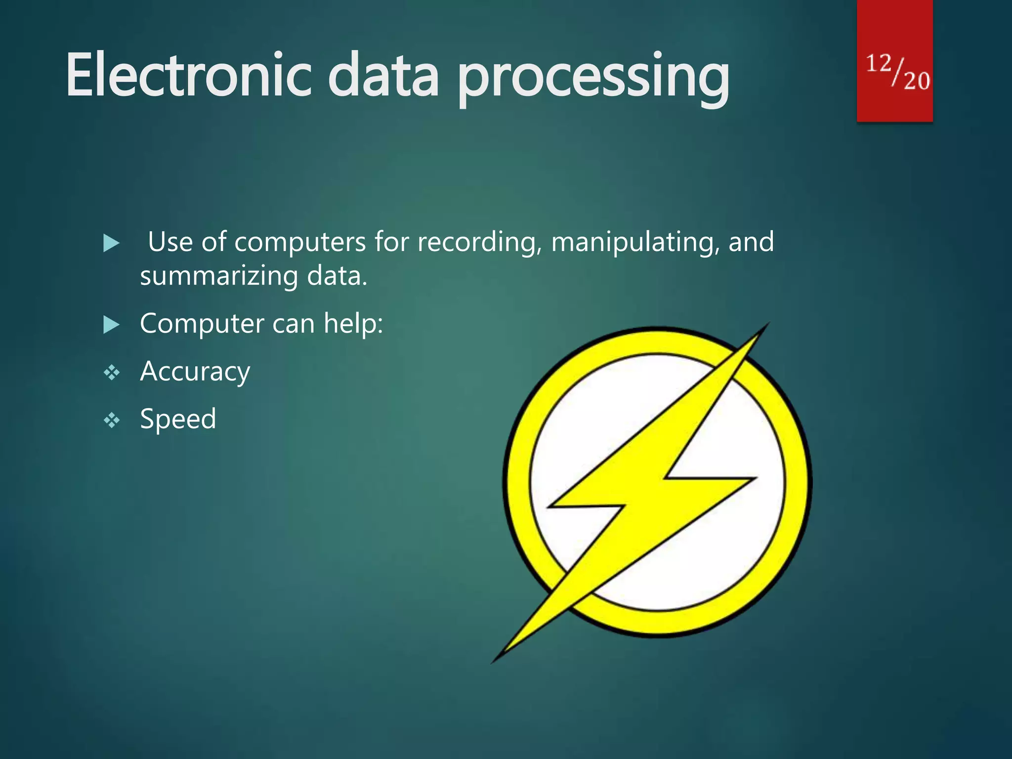 Computer Data Processing Pptx Databases Computer Software And Applications