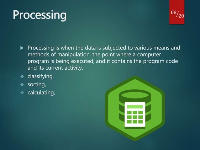 Computer data processing | PPTX | Databases | Computer Software and Applications