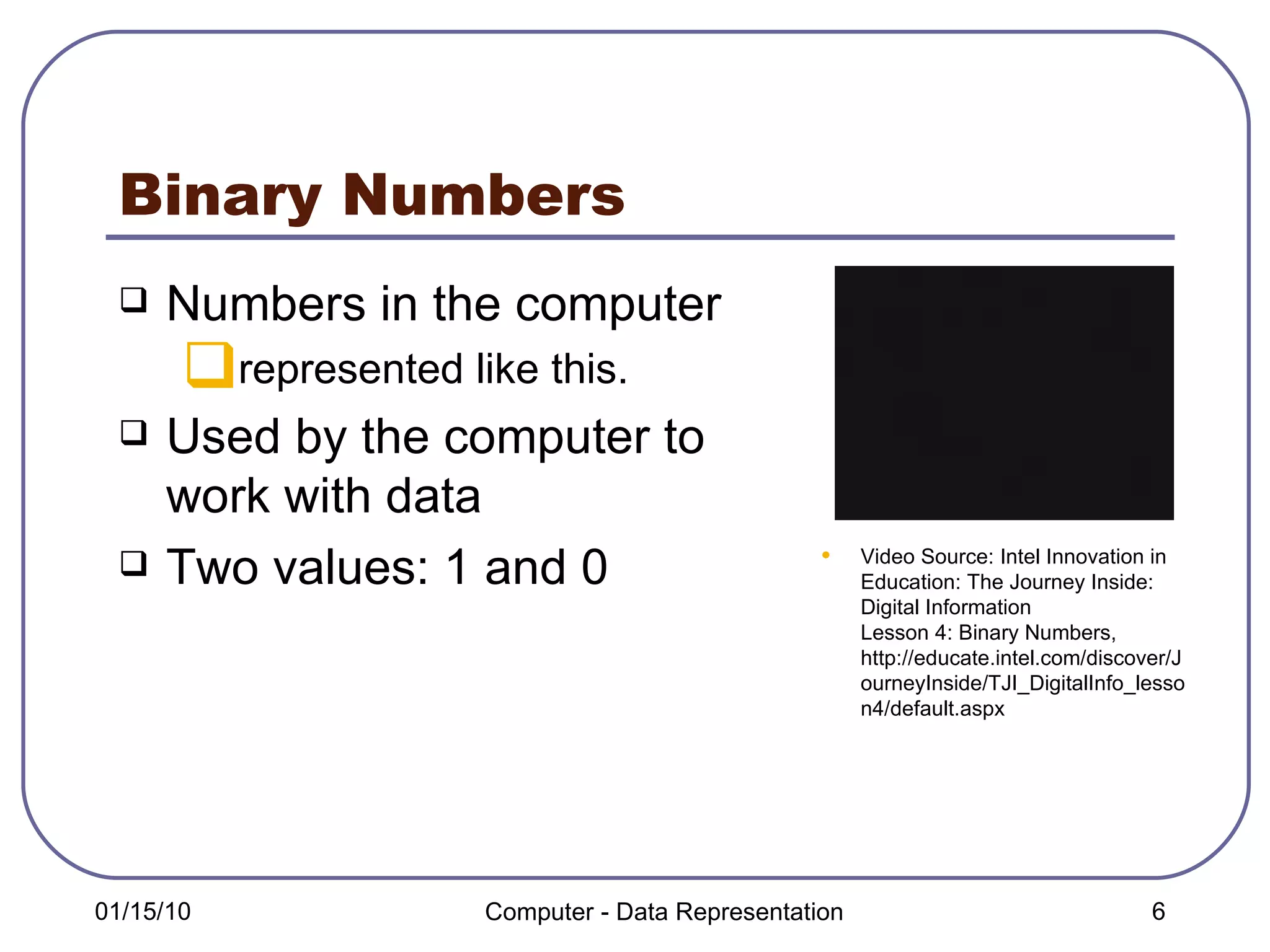 Computer Data Representation | Ppt