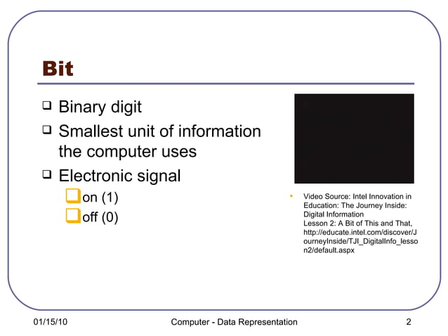 Computer Data Representation | Ppt