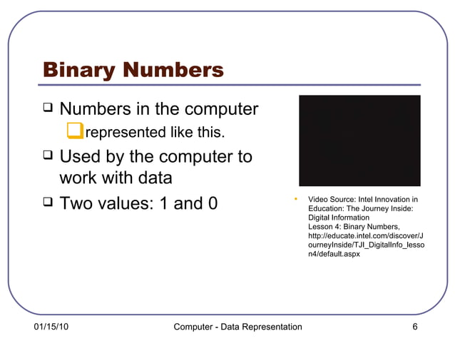 Computer Data Representation | Ppt