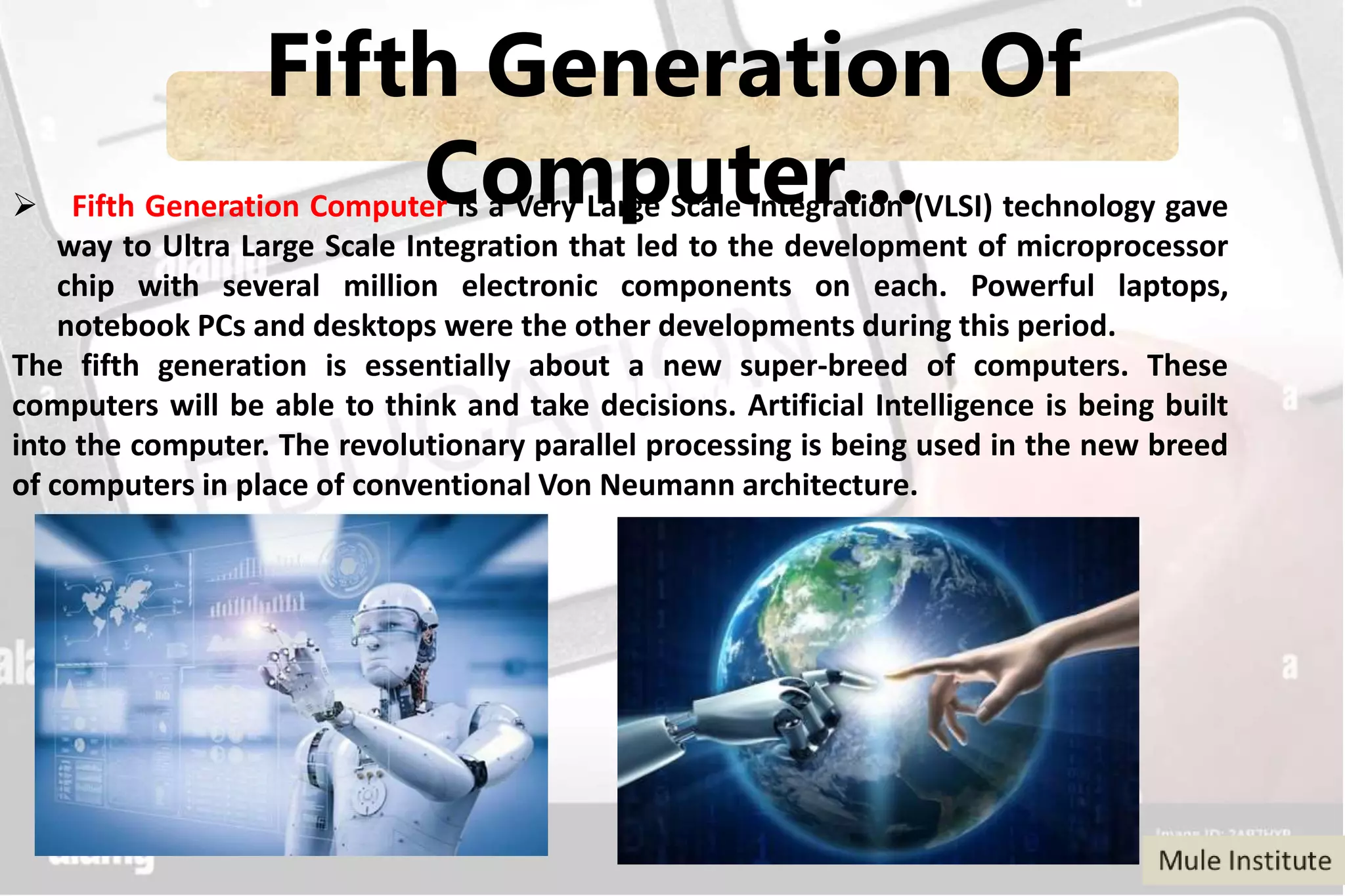 computer Development PPT created by Pooja Khamkar | PPTX