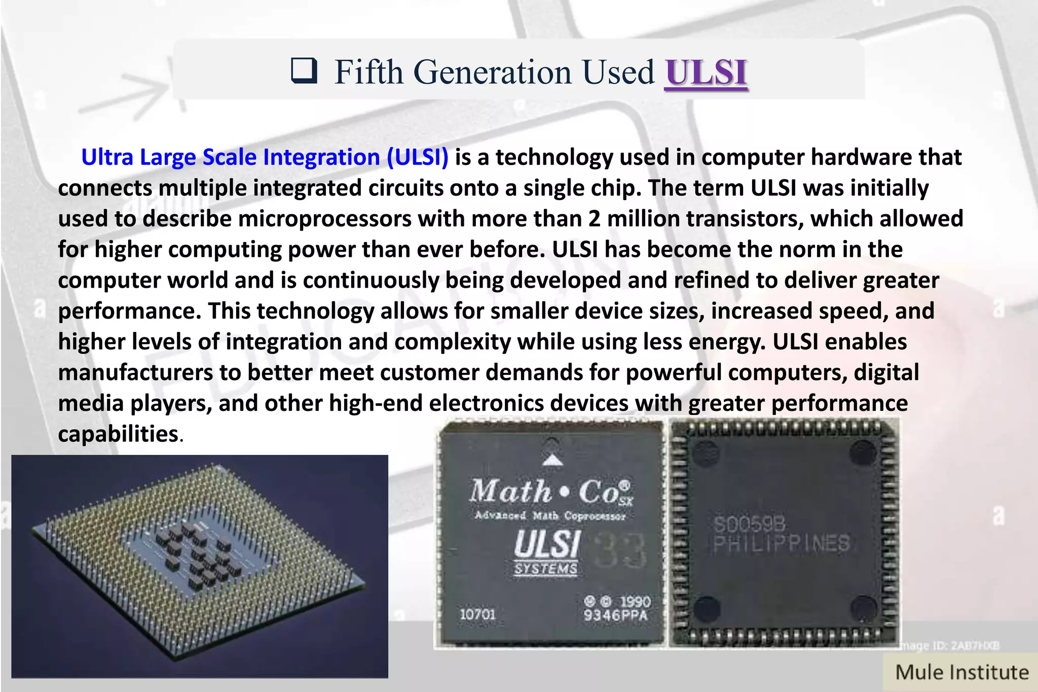 computer Development PPT created by Pooja Khamkar | PPTX