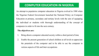 Computer education in nigeria | PPT