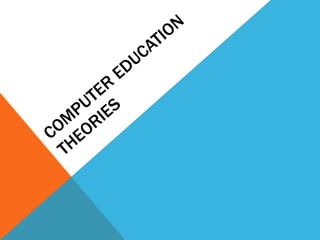 Computer Educational Theories Technology .pptx | Databases | Computer Software and Applications
