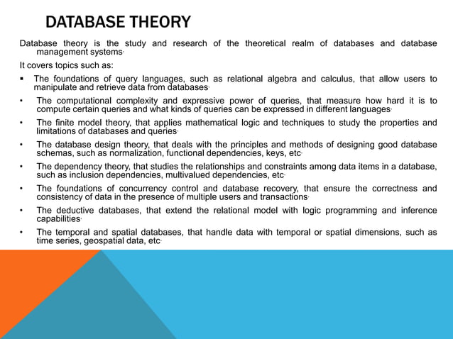 Computer Educational Theories Technology .pptx | Databases | Computer Software and Applications