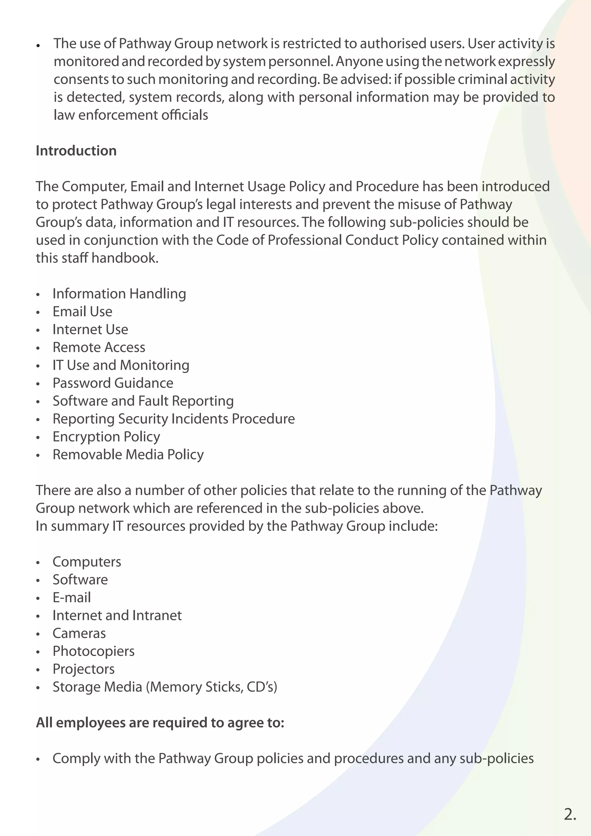 Computer, E-mail and Internet Usage Policy and Procedure | PDF