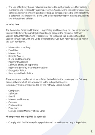 Computer, E-mail and Internet Usage Policy and Procedure | PDF