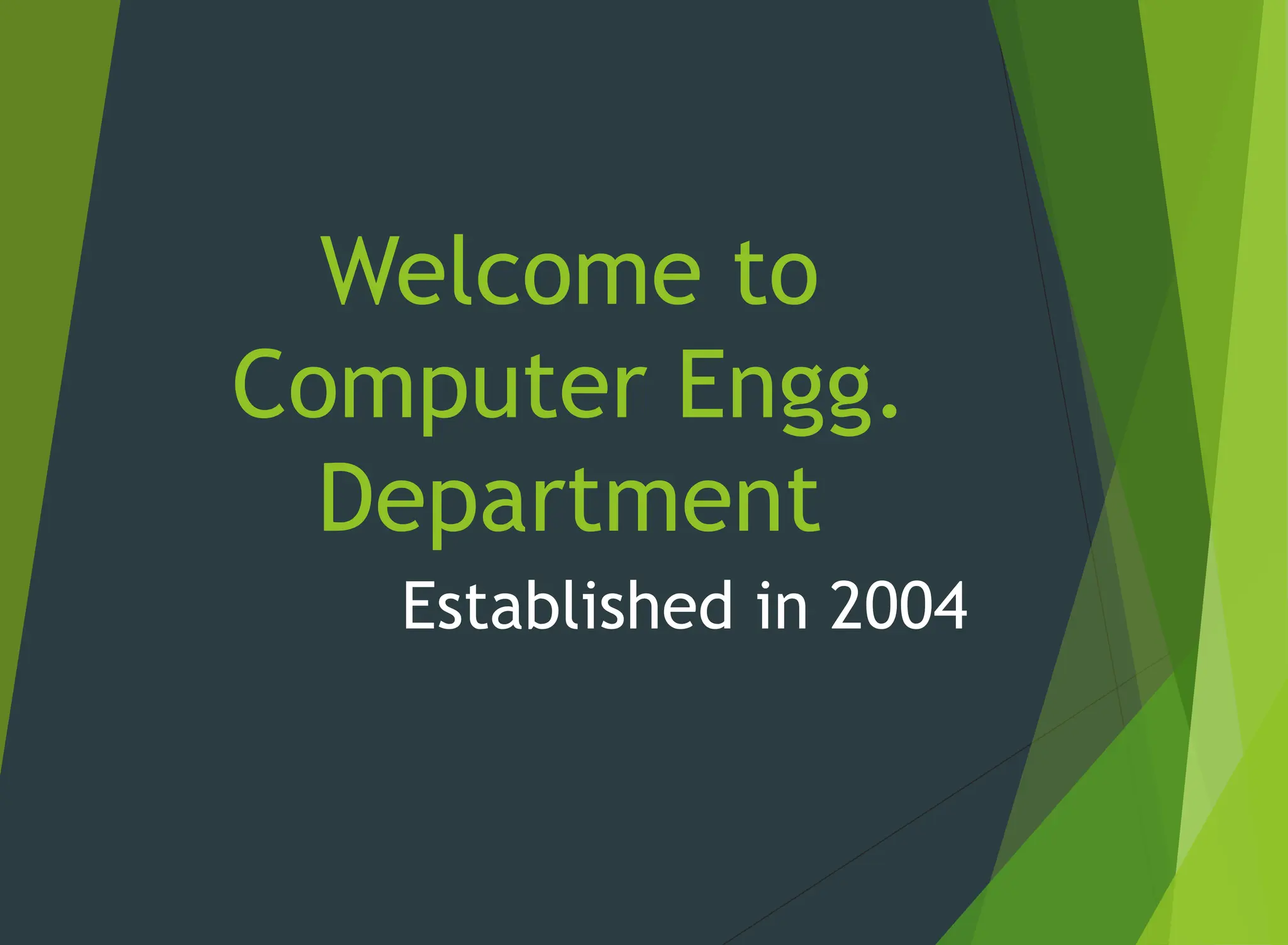 Computer Engg Department important aspects | PPT