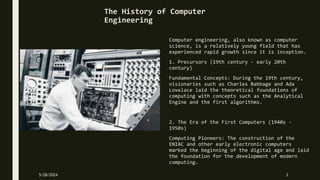 Presentacion, que es la Computer engineering. | PPTX