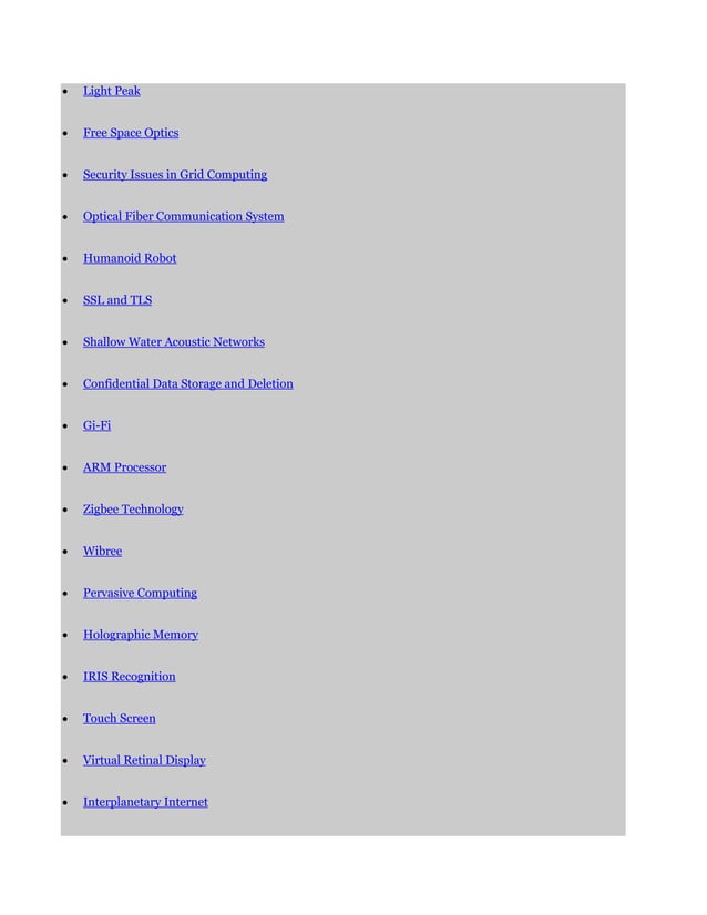 Computer engineering and it seminar topics | DOCX | Computing ...