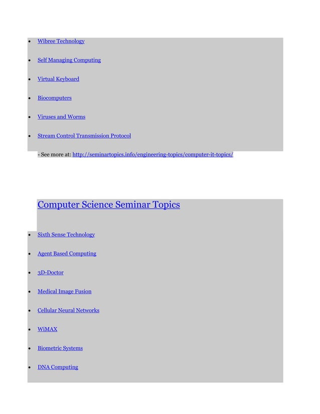 Computer engineering and it seminar topics | DOCX | Computing ...