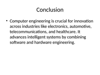 Computer_Engineering_Basics_Presentation (1).pptx | Technology Industry ...