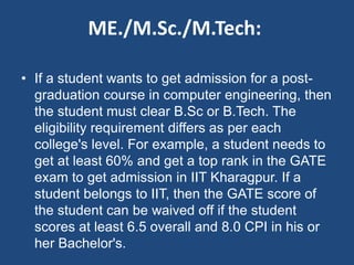 Computer engineering course mitaoe | PPTX