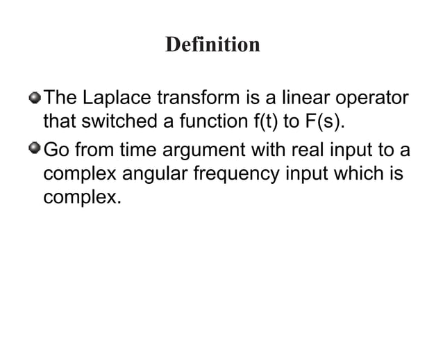 Inverse Laplace Transform | PPT
