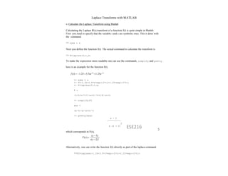 Inverse Laplace Transform | PPT