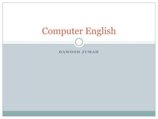 Computer english | PPT
