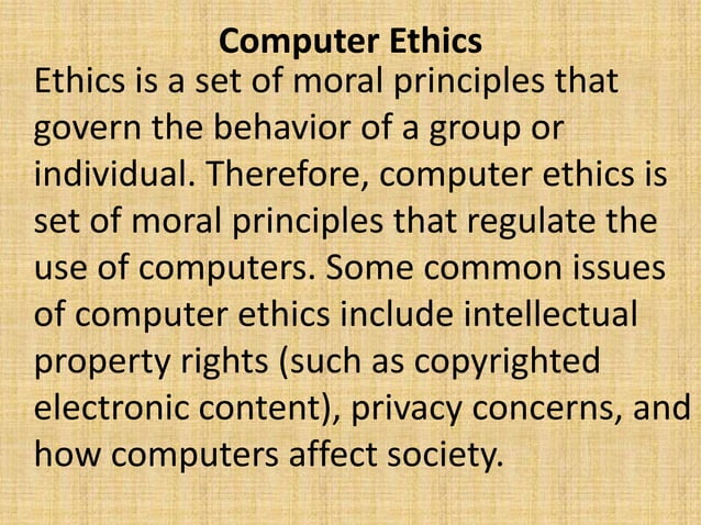 Computer ethics | PPT