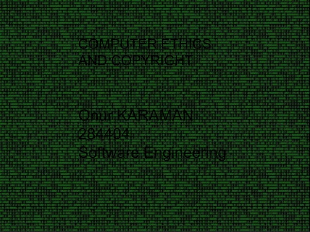 Computer ethics | PPT