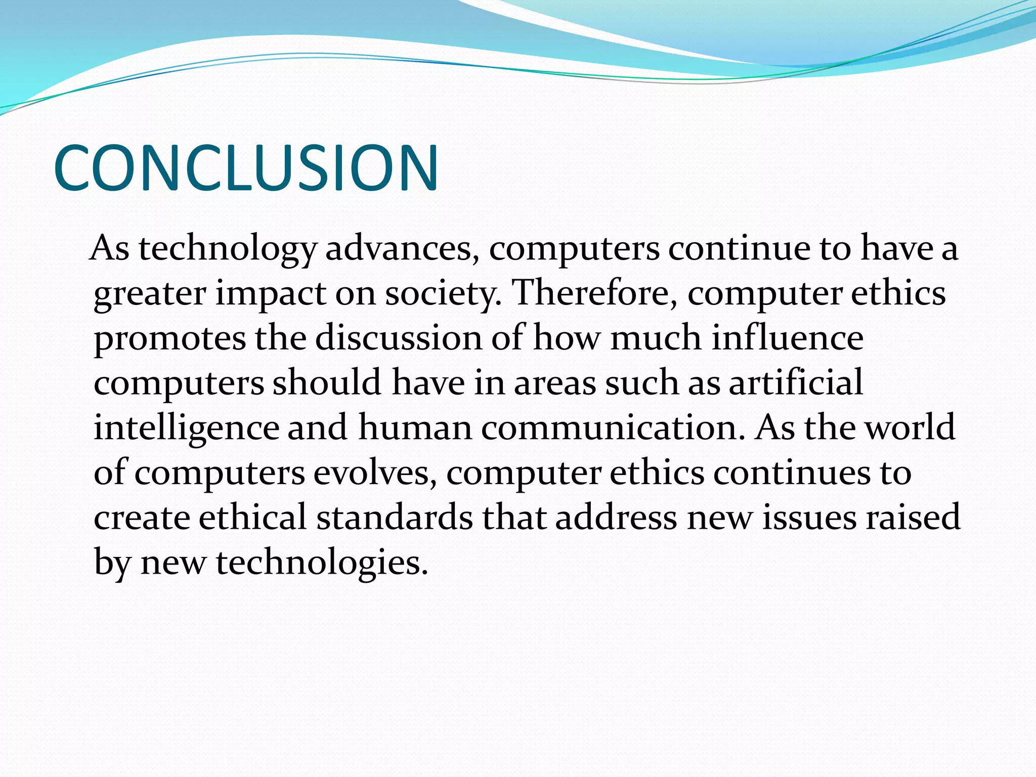 Computer ethics | PPTX