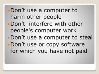 Computer ethics | PPT