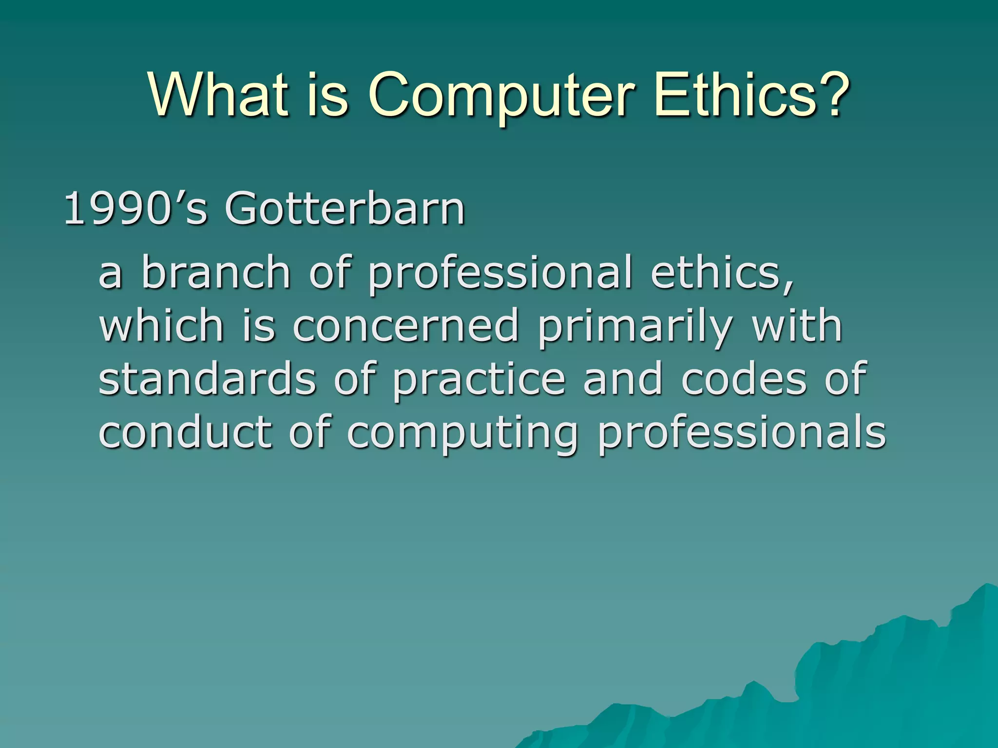 Computer ethics | PDF