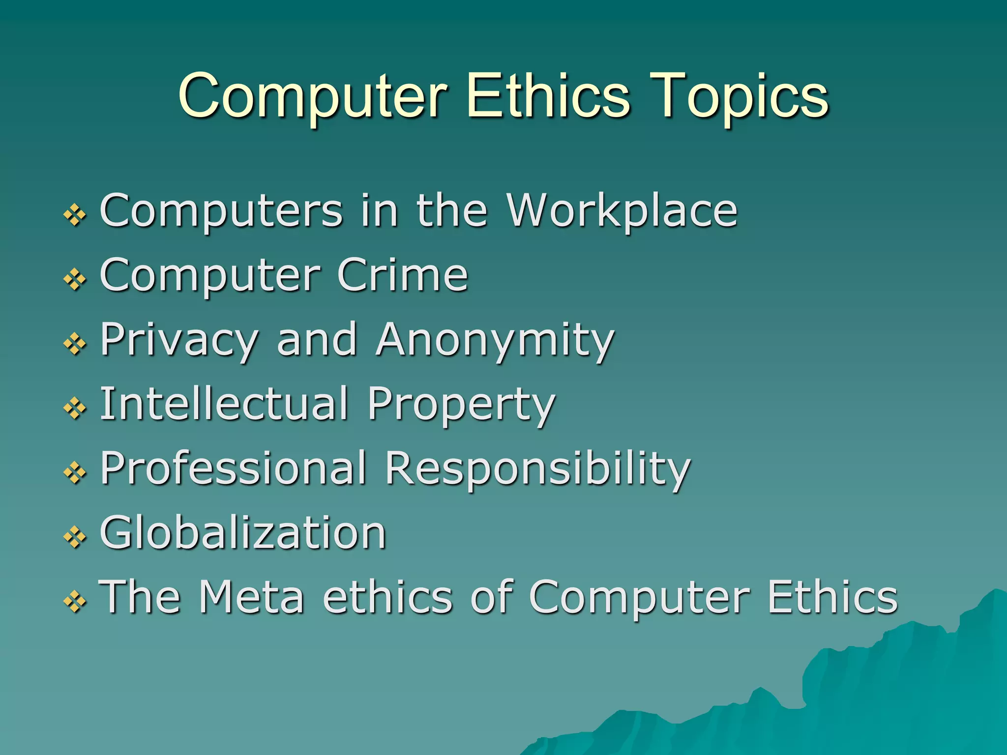 Computer ethics | PDF