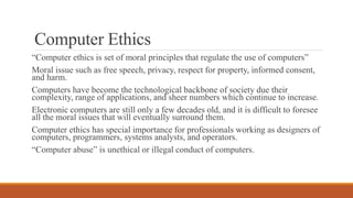Computer ethics | PPT