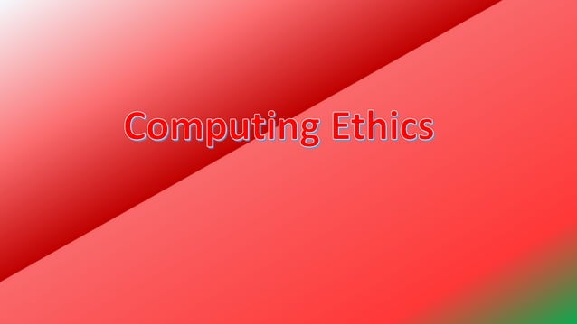 Computer ethics | PPT