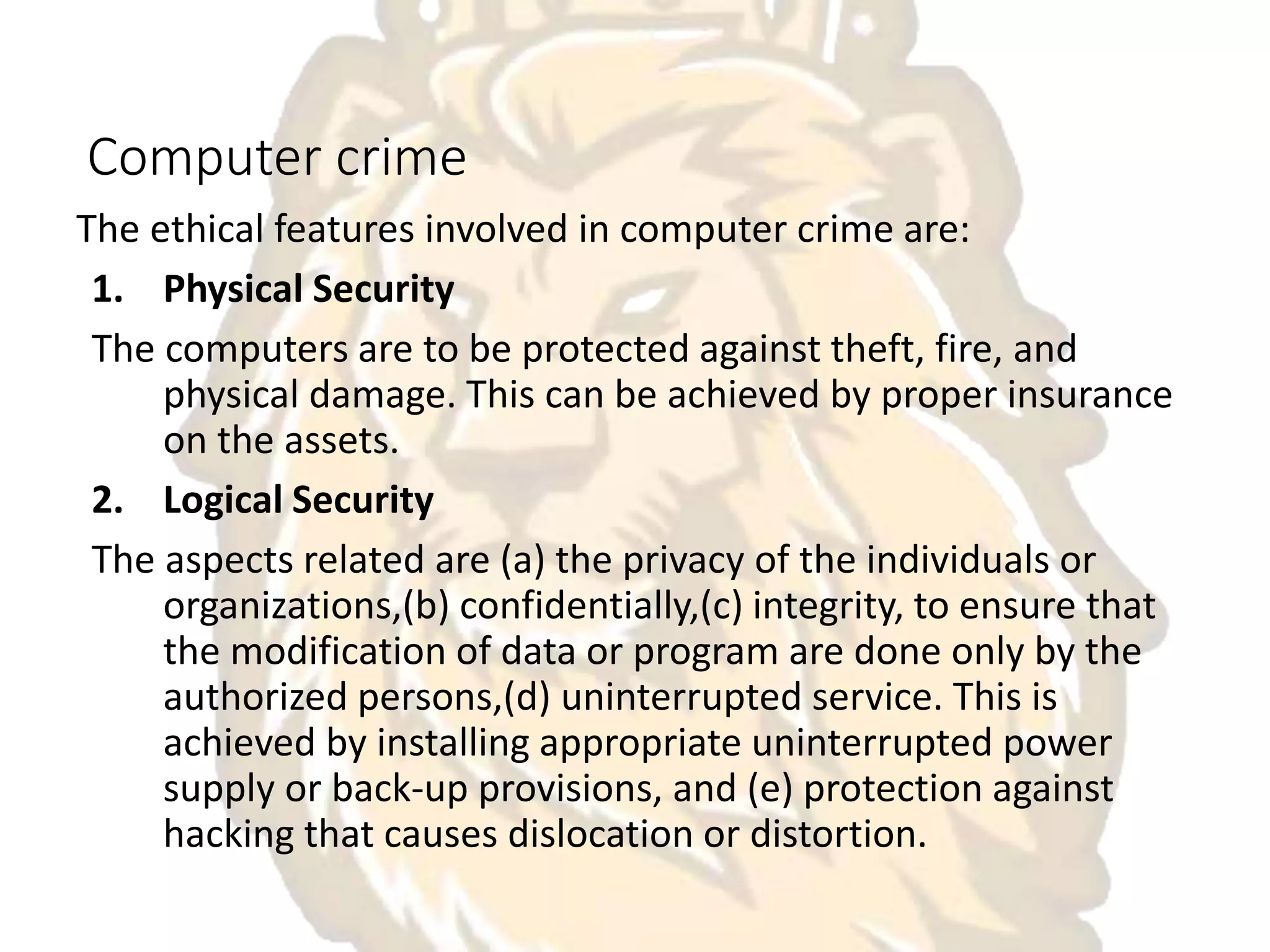 Computer ethics | PPTX