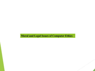 Computer ethics cyber security and technology of it | PPT
