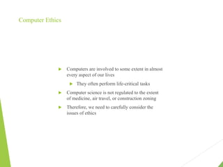 Computer ethics cyber security and technology of it | PPT