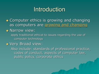 Introduction to modern computerethics.ppt