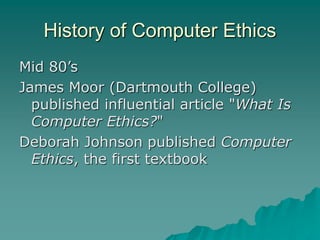 Introduction to modern computerethics.ppt