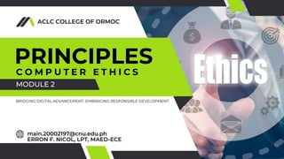 Principles of computer ethics Module 2.pptx