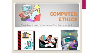 Computer Ethics ( Professional Ethics and Human Values) | PPTX