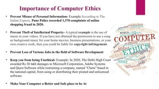 Computer Ethics ( Professional Ethics and Human Values) | PPTX