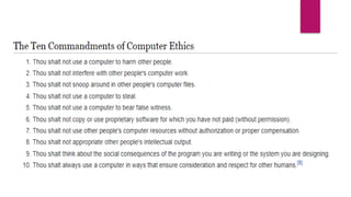 Computer Ethics ( Professional Ethics and Human Values) | PPTX