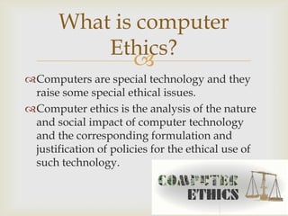 Computer ethics and copyright 282607 hasbi dişlen | PPT