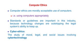 Computer Ethics_Satyajit Patil.pptx | Computing | Technology & Computing