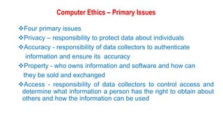 Computer Ethics_Satyajit Patil.pptx | Computing | Technology & Computing